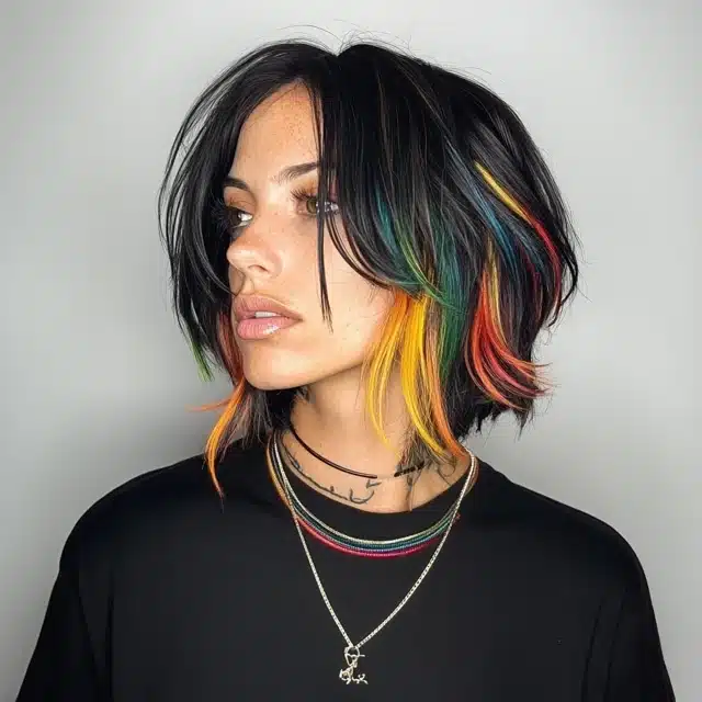 23 Bold Underlayer Hair Color Ideas You'll Adore - hairtrendystyle.com